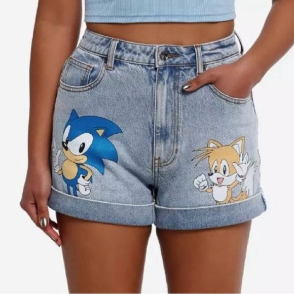 Shorts | Sonic The Hedgehog Denim Shorts | Poshmark